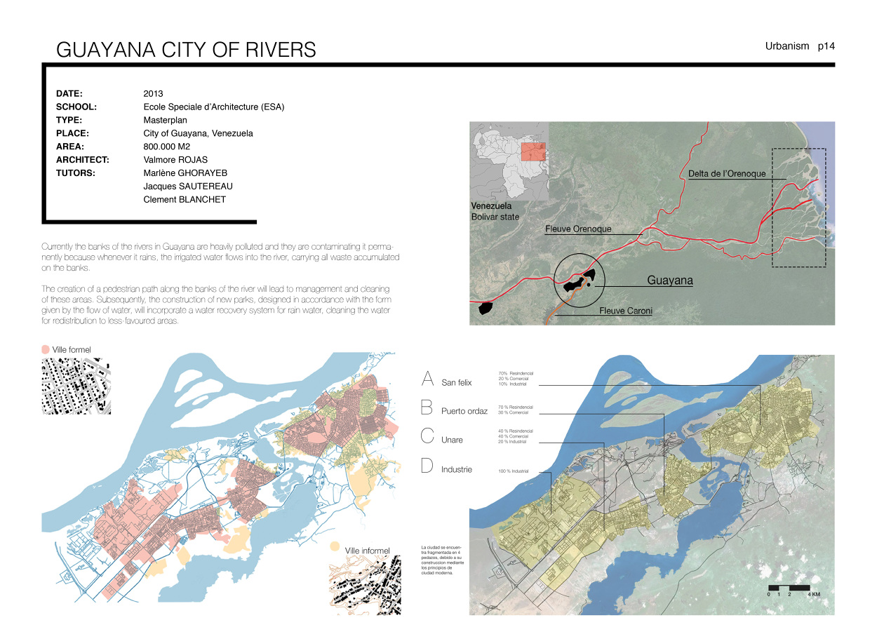 Guayana city of rivers - Valmore / Urban designer