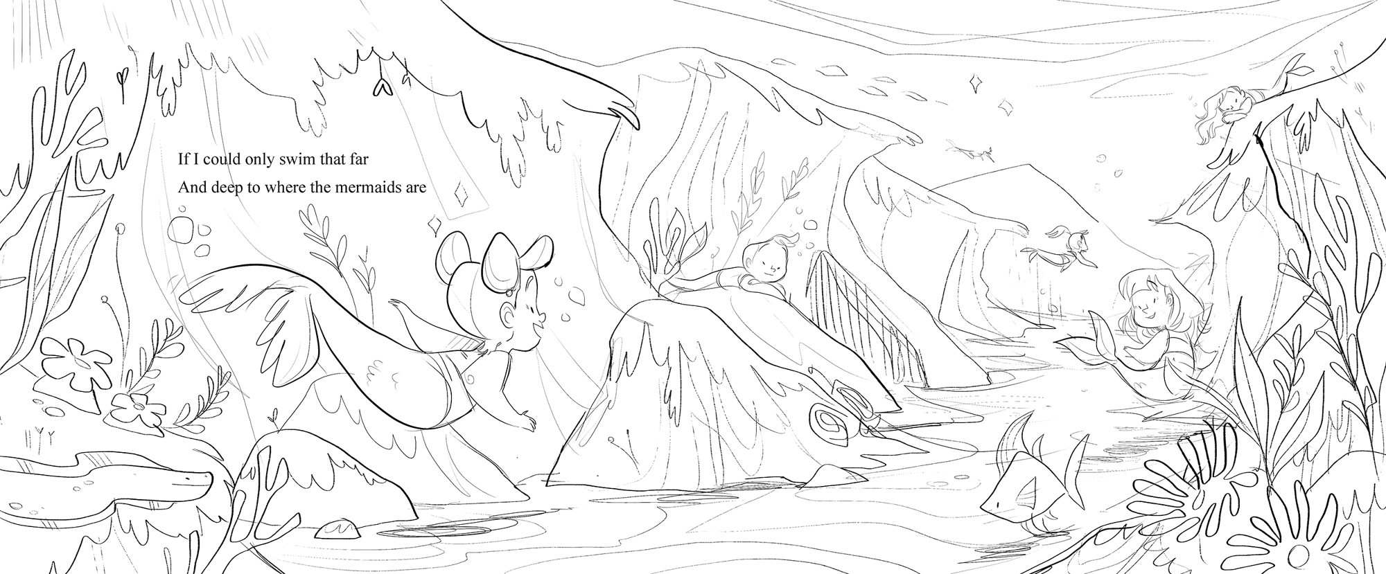 Mermaids Fast Asleep - Zoe Persico Illustration