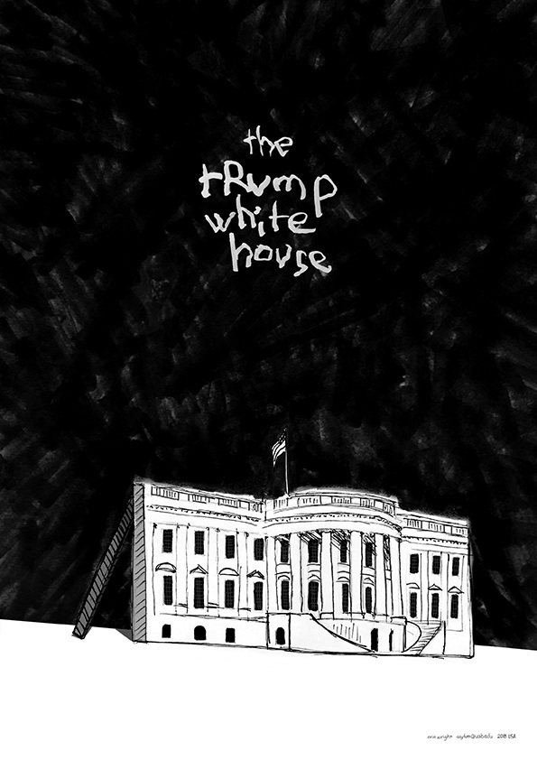 the tRump white house (2018) - Asylum Poster - Erin Wright Design