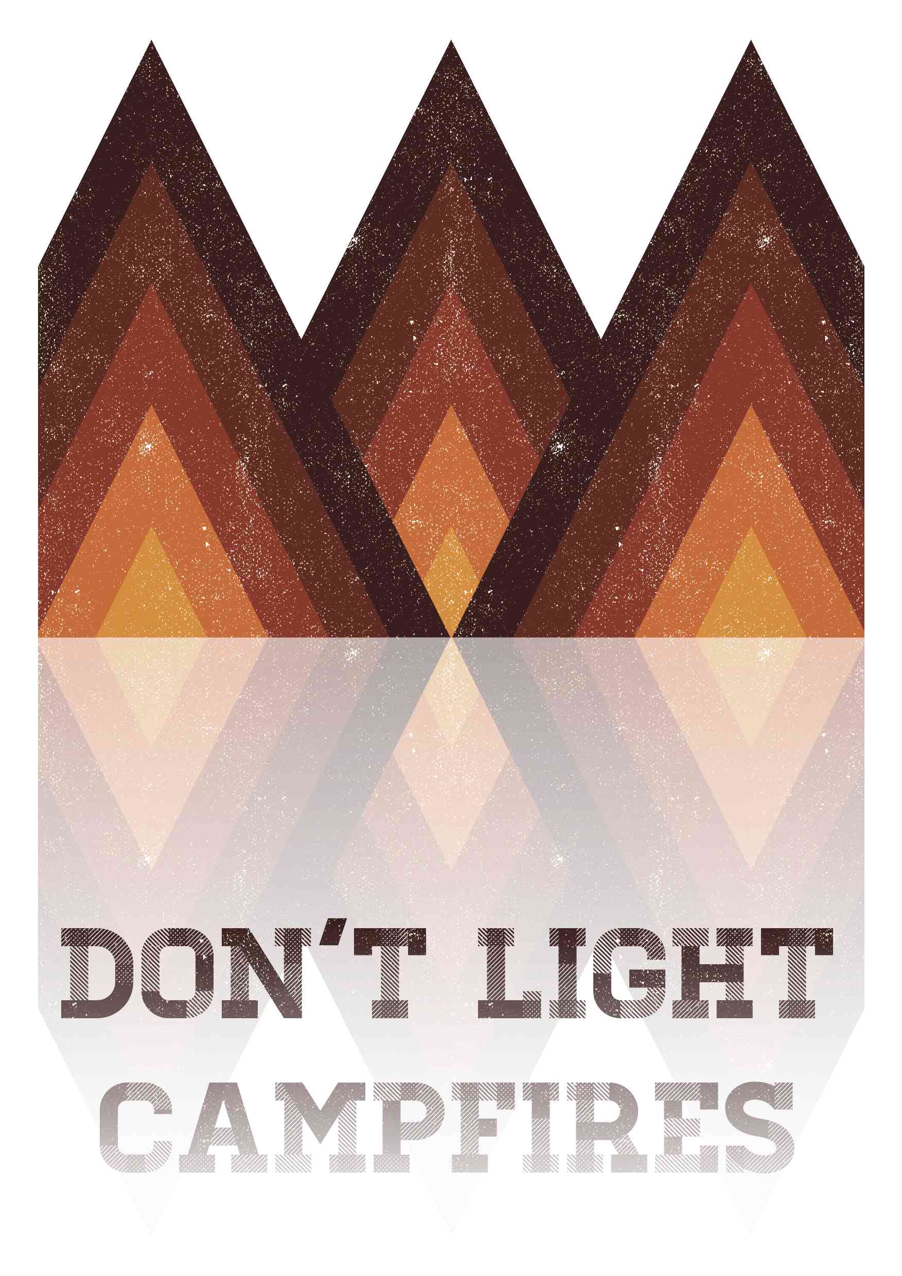 Campfire Warning Poster - Dannii Brennan