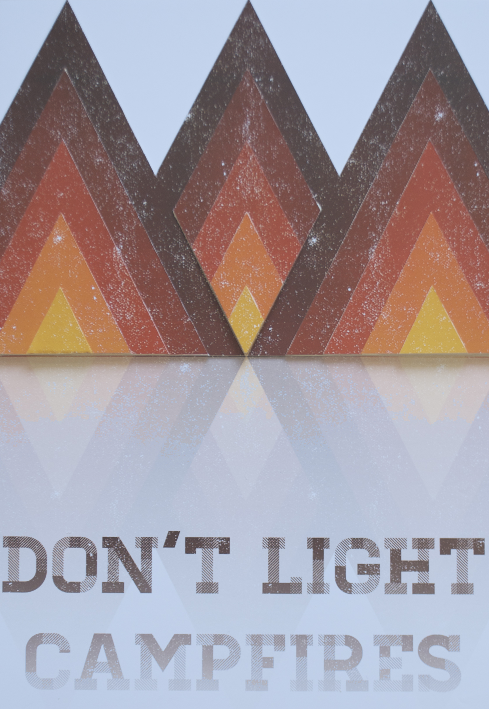 Campfire Warning Poster - Dannii Brennan