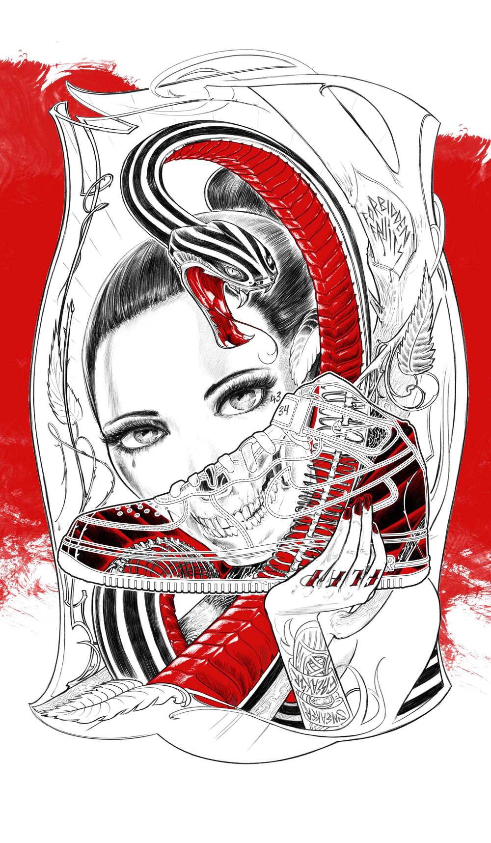 Foot Locker Art Prize - John Engelhardt Illustration