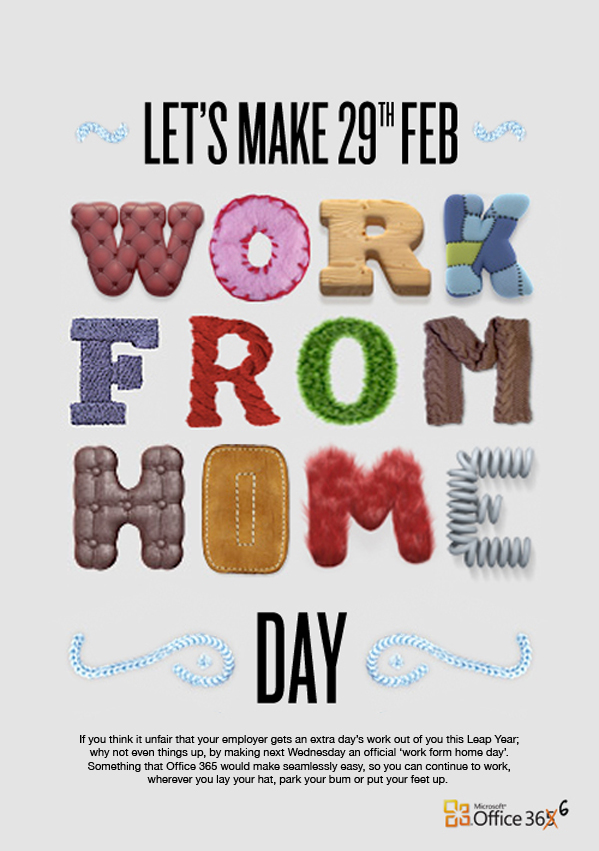 MS Office 365 Leap Year ad - More Print & Posters