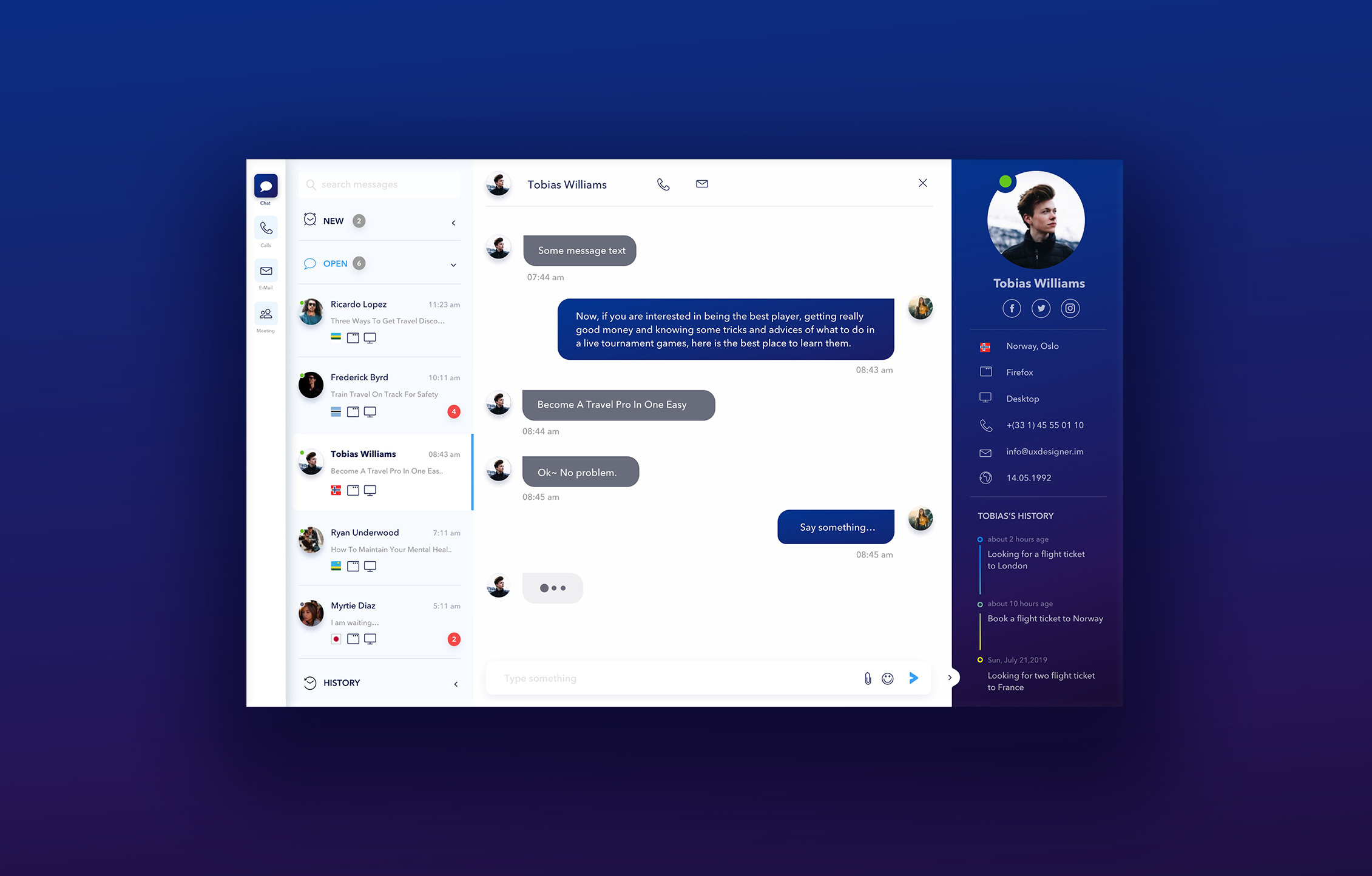 Live chat - UI/UX Design - Veronica yu