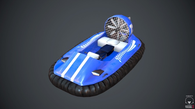 HoverCraft F1 Racing -Game Props Model - Pedro A. Martinez
