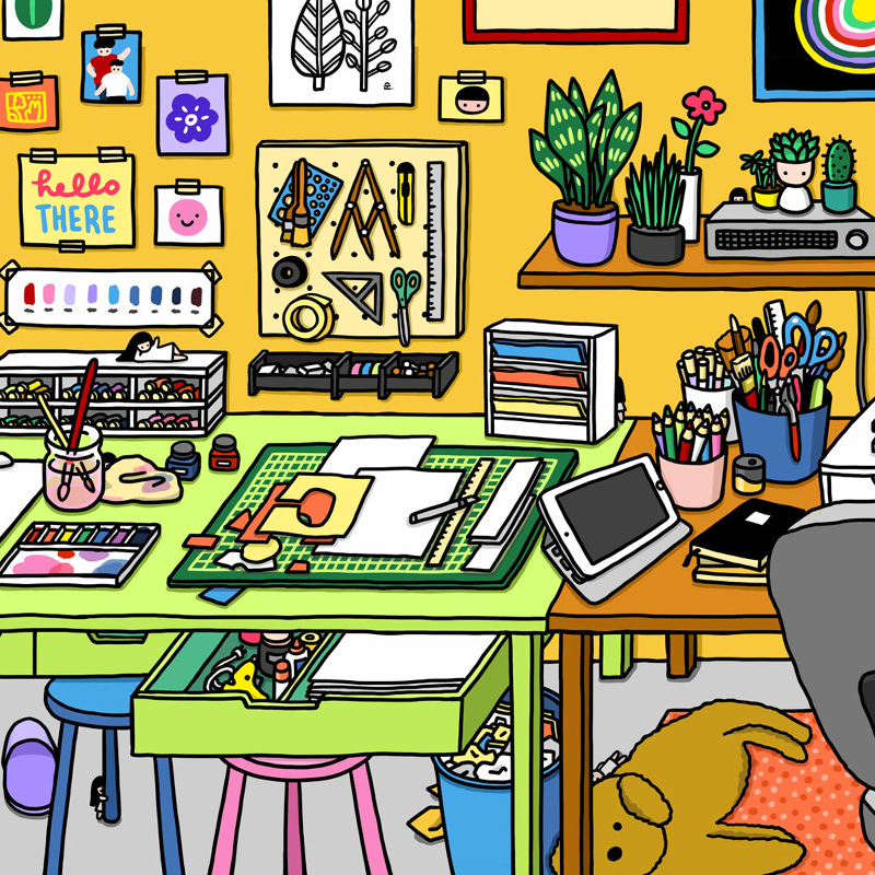 Niña's Desk (Illustrator) - SOON
