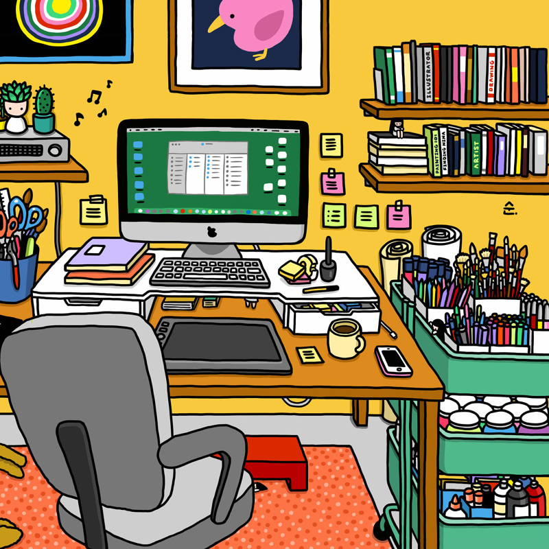 Niña's Desk (Illustrator) - SOON