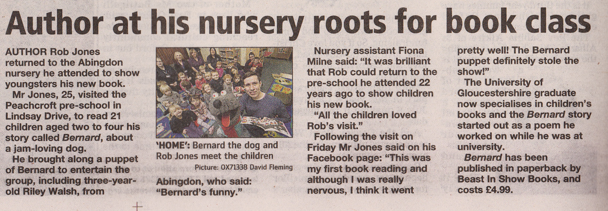 Press - Rob Jones - Author and Illustrator