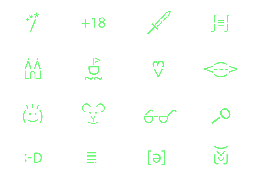 pictograms for library - AU