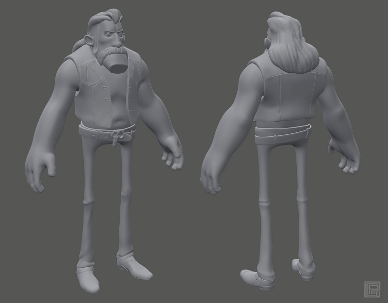 Lemmy Cartoon - CG:MR Portfolio