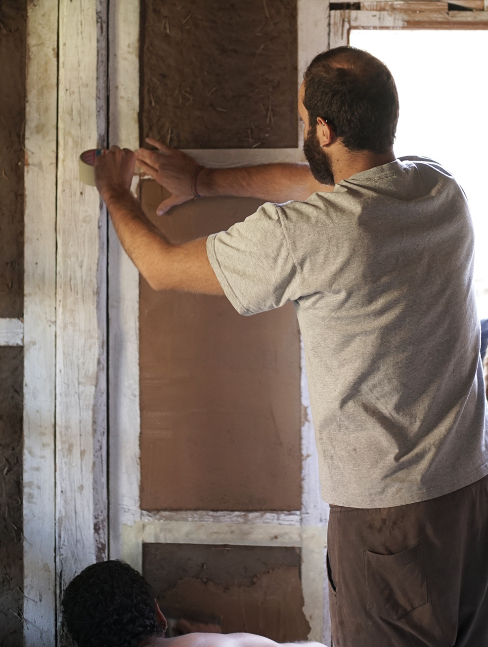 Workshop of Earthen plaster on site - Claire Oiry_Architecte