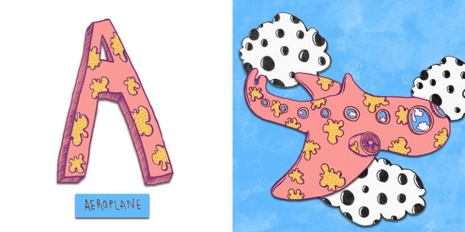 the postcode alphabet - Molly Biscoe Illustration