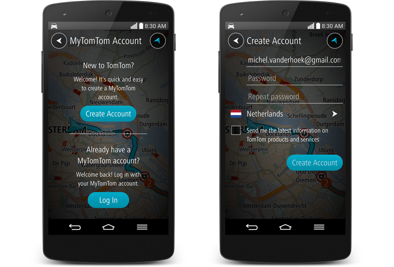 TomTom GO Mobile for Android app - Michel van der Hoek - User ...