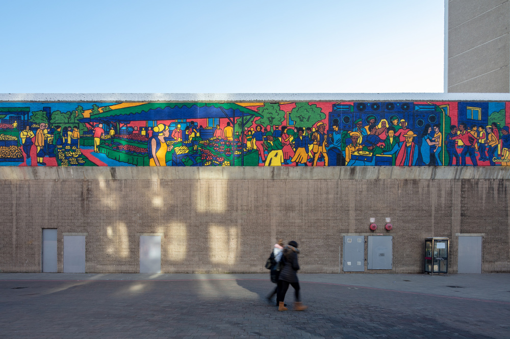 Mural (40m x 4m) commissioned by Lewisham, London borough of culture ...