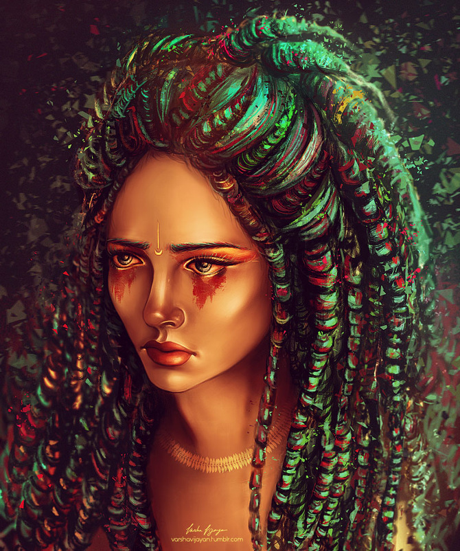 Concept Art - Portraits. - Varsha Vijayan