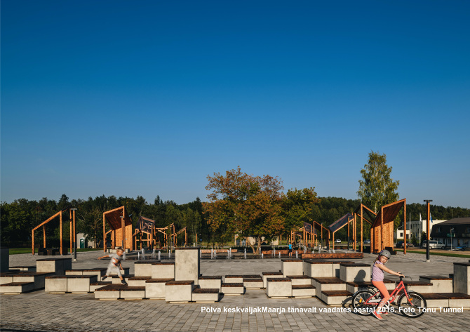 Põlva keskväljak - Arhitektuuribüroo MA