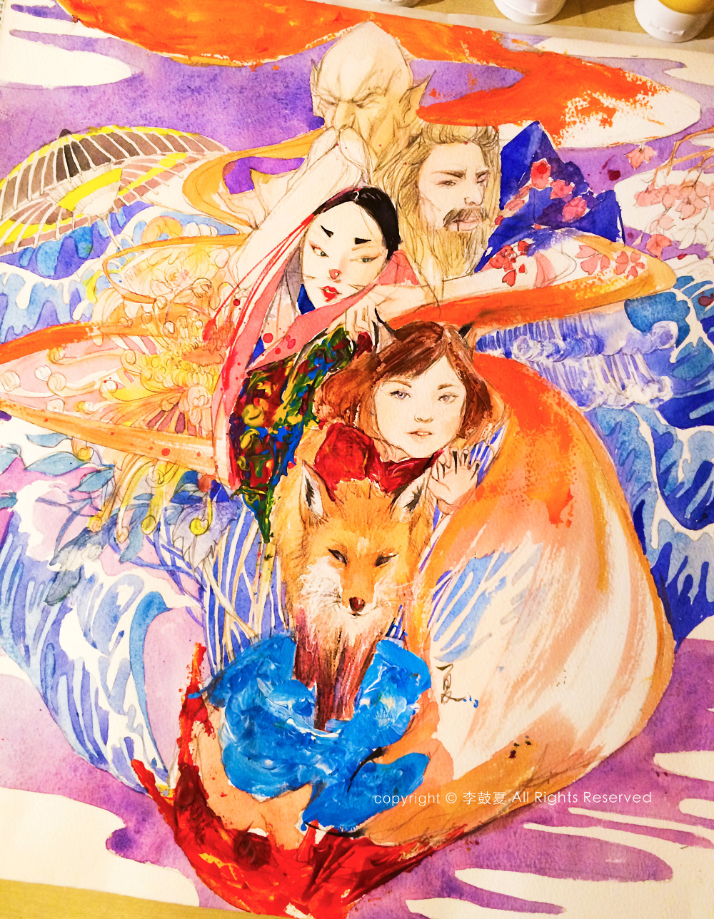 Fox( Character design ) 狐仙－角色设计 - Jiasilee illustration