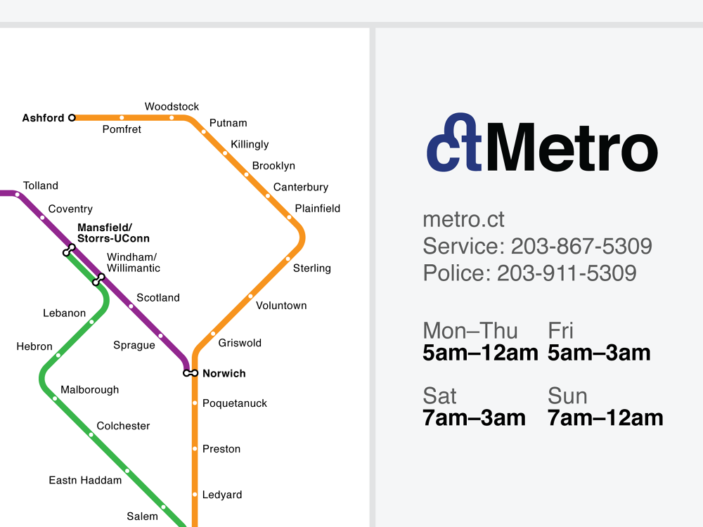 Connecticut Rail Map - Nick Fabiani | Making Things