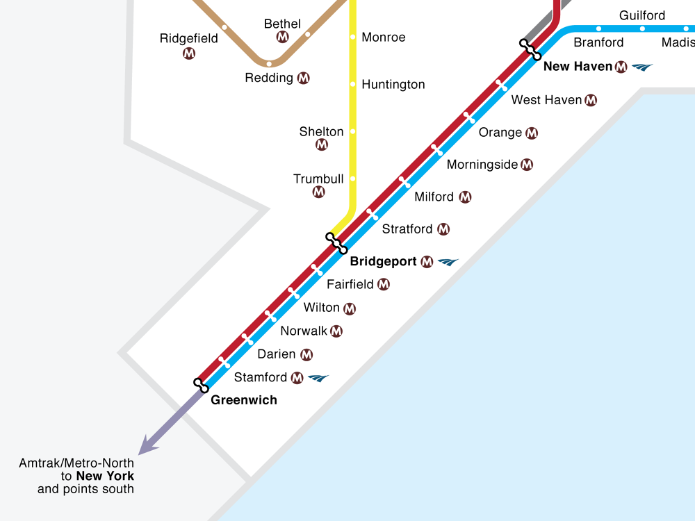 Connecticut Rail Map - Nick Fabiani | Making Things