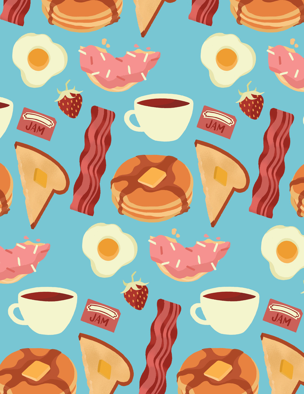 Food Patterns - Illustration & Design by Niki Sauter