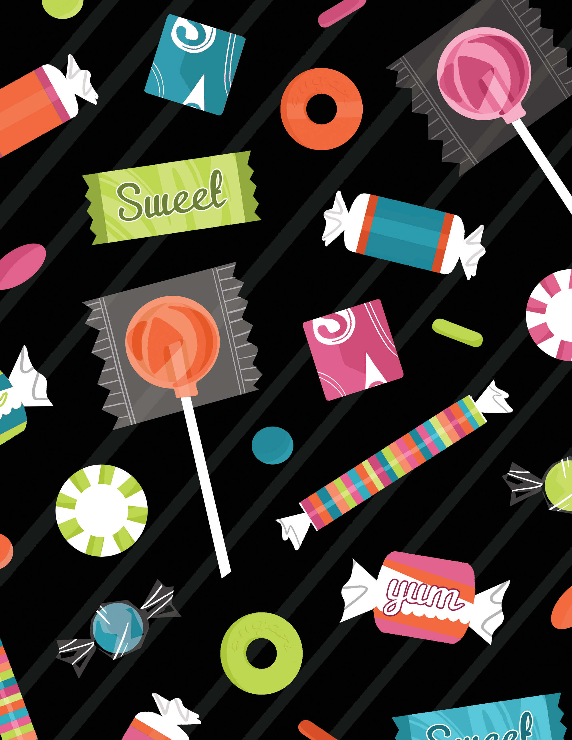 Food Patterns - Illustration & Design by Niki Sauter