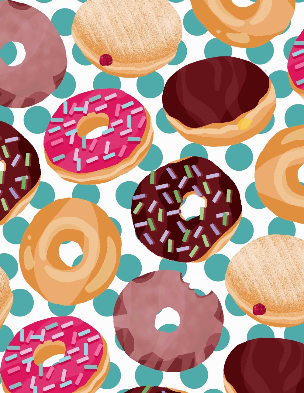 Food Patterns - Illustration & Design by Niki Sauter