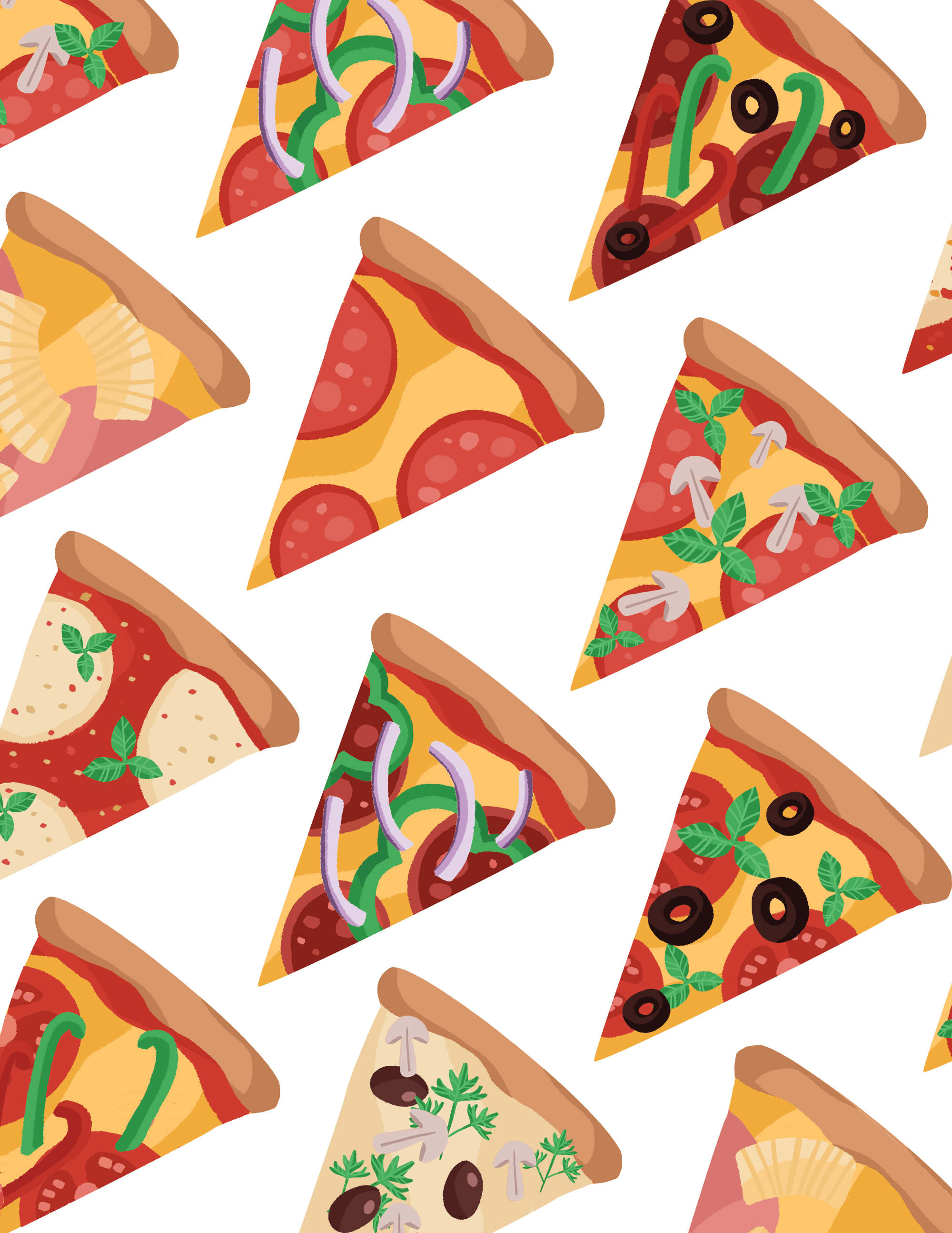 Food Patterns - Illustration & Design by Niki Sauter