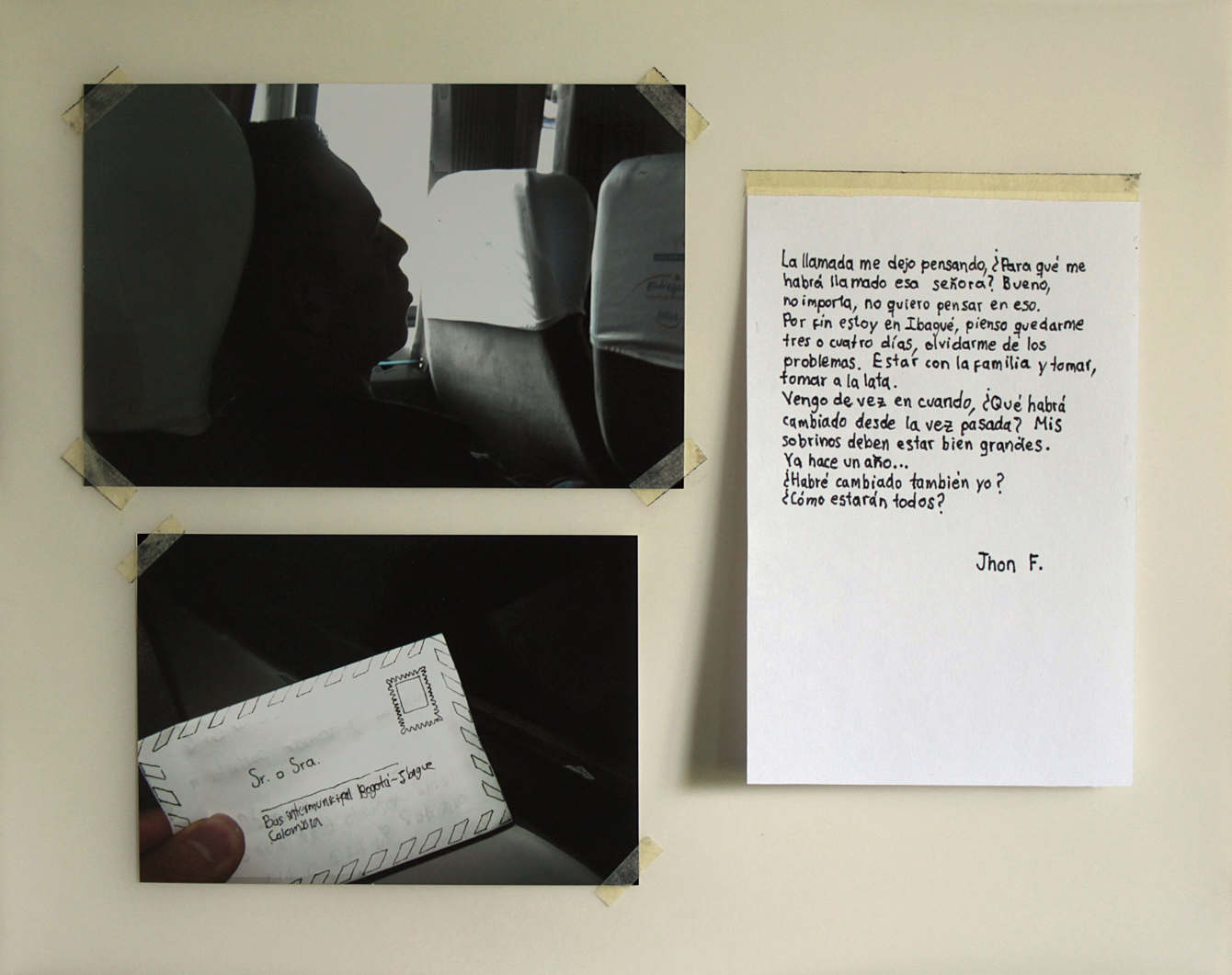 Cartas en transito - Snyder Moreno Martín - Artist Cartas en transito - Snyder Moreno Martín - Artist