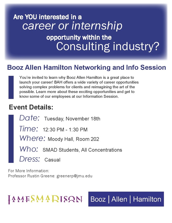 Booz Allen Hamilton Internship - Nicole Pellegrino