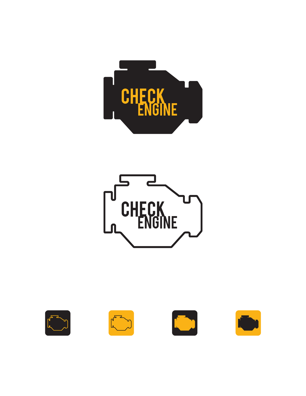 Check Engine logo - Victoria Troncoso