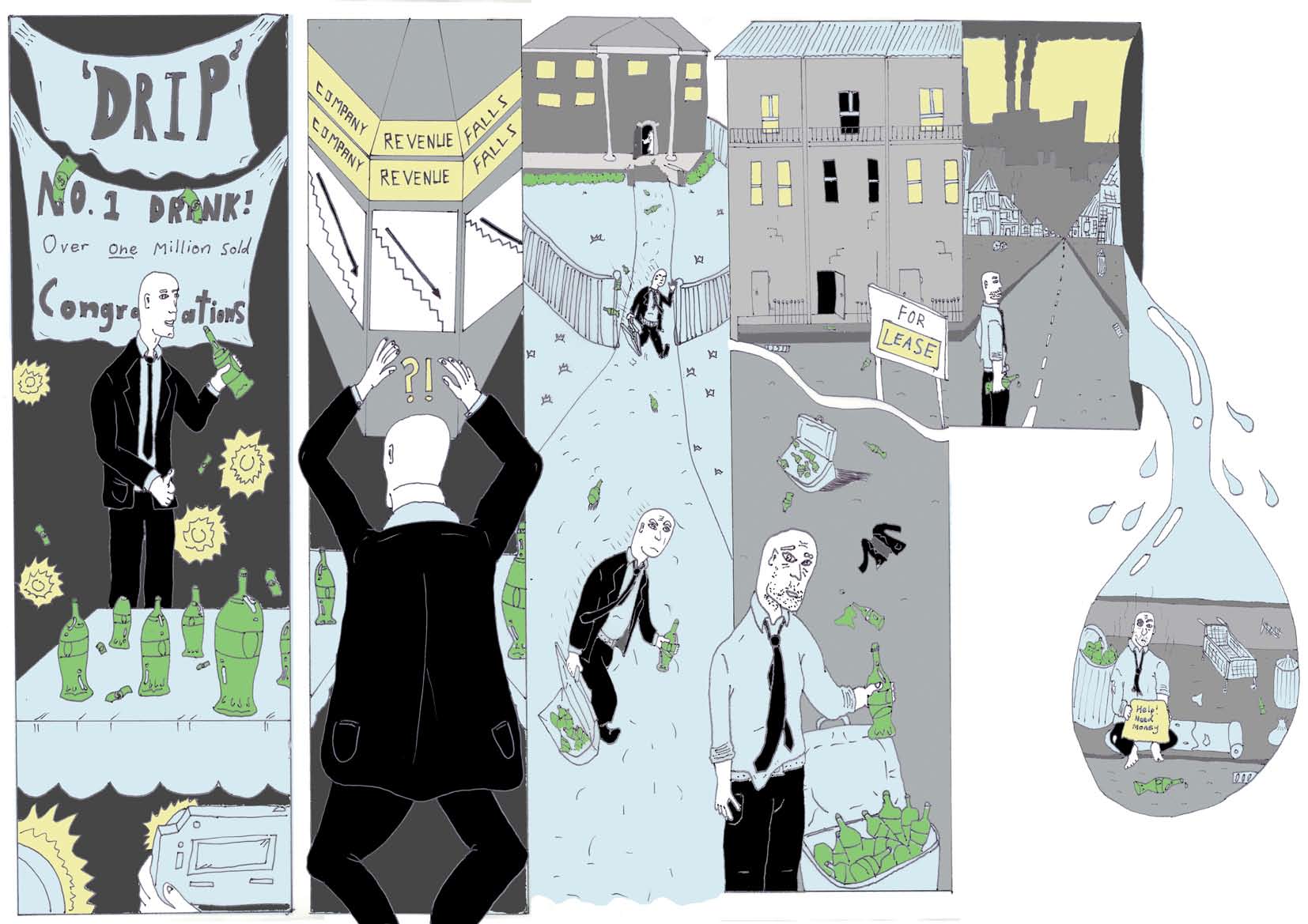 No. 1 Drink- Comic strip - Dan Harris Design