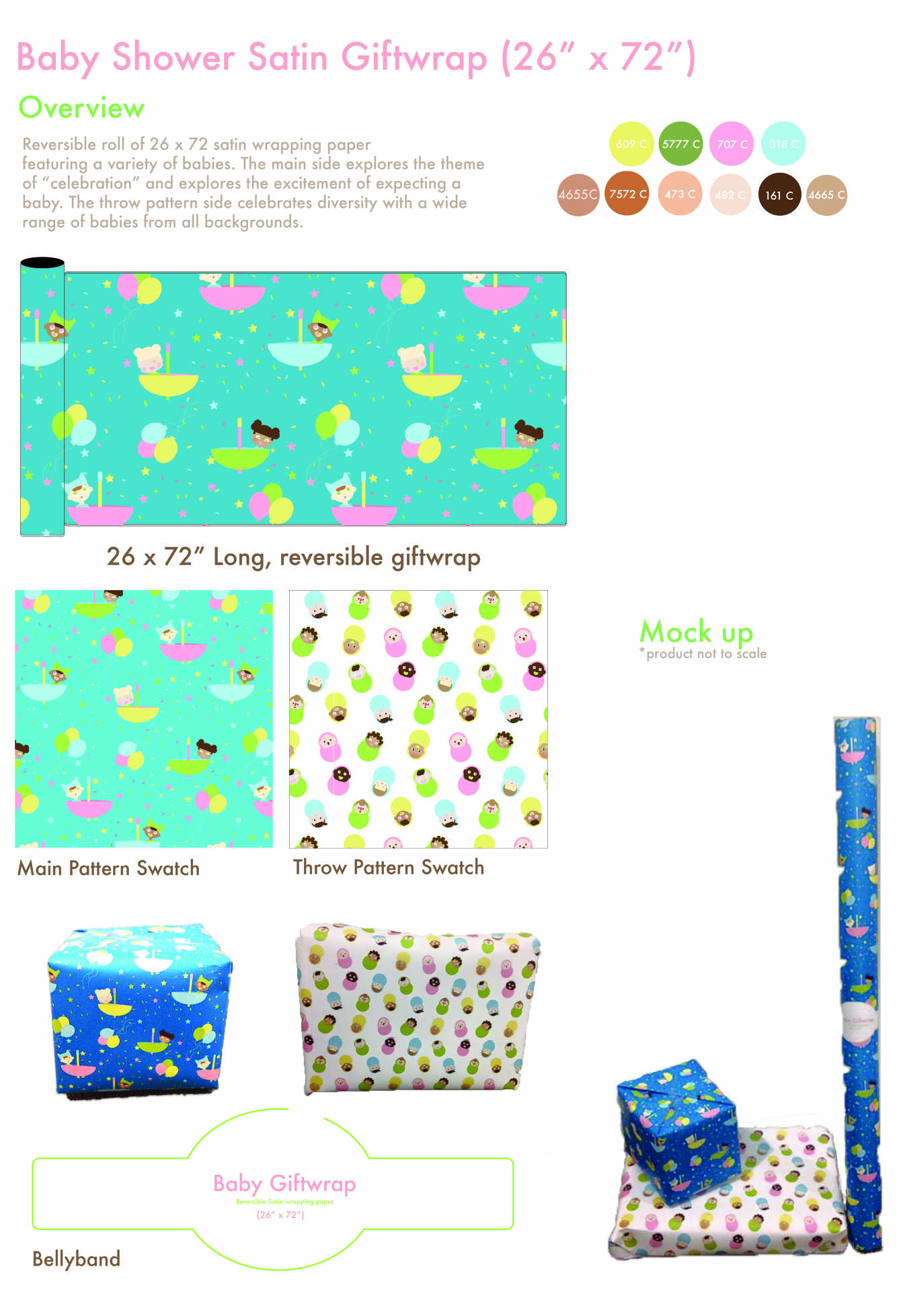 Baby Shower Giftwrap - Art by A.Renee