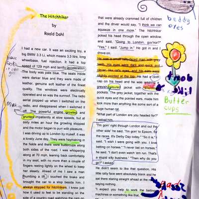 The Hitchhiker by Roald Dahl - milkandcrayons