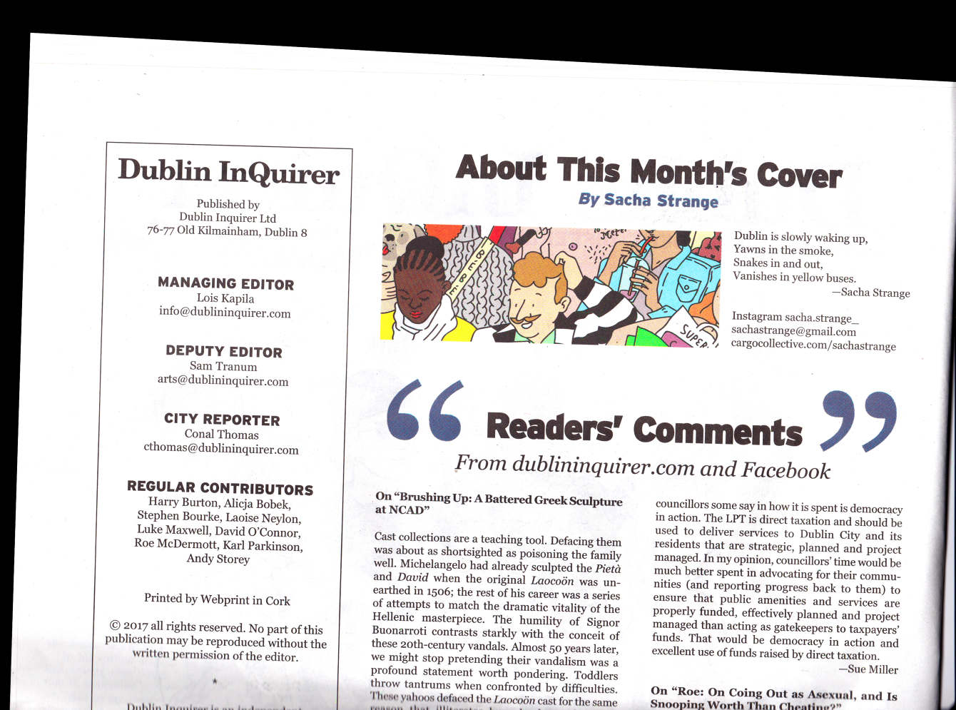 Dublin Inquirer - Sacha Strange