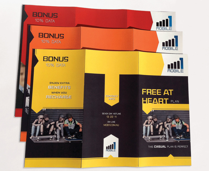 Mobile Phone Brochure - Graphic Design Portfolio