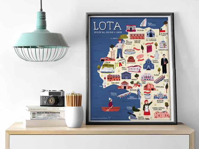 mapa de lota - daniela william