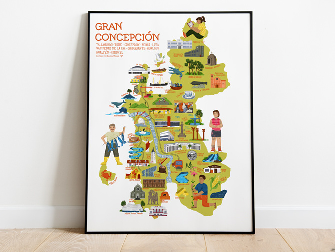 mapa de concepcion - daniela william