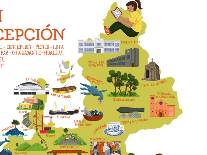 mapa de concepcion - daniela william