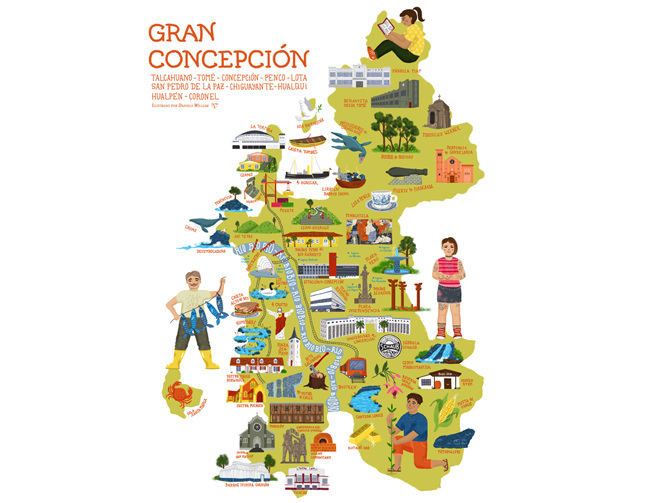 mapa de concepcion - daniela william