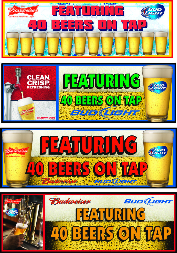 Budweiser Bar Banners - Ennuian.com