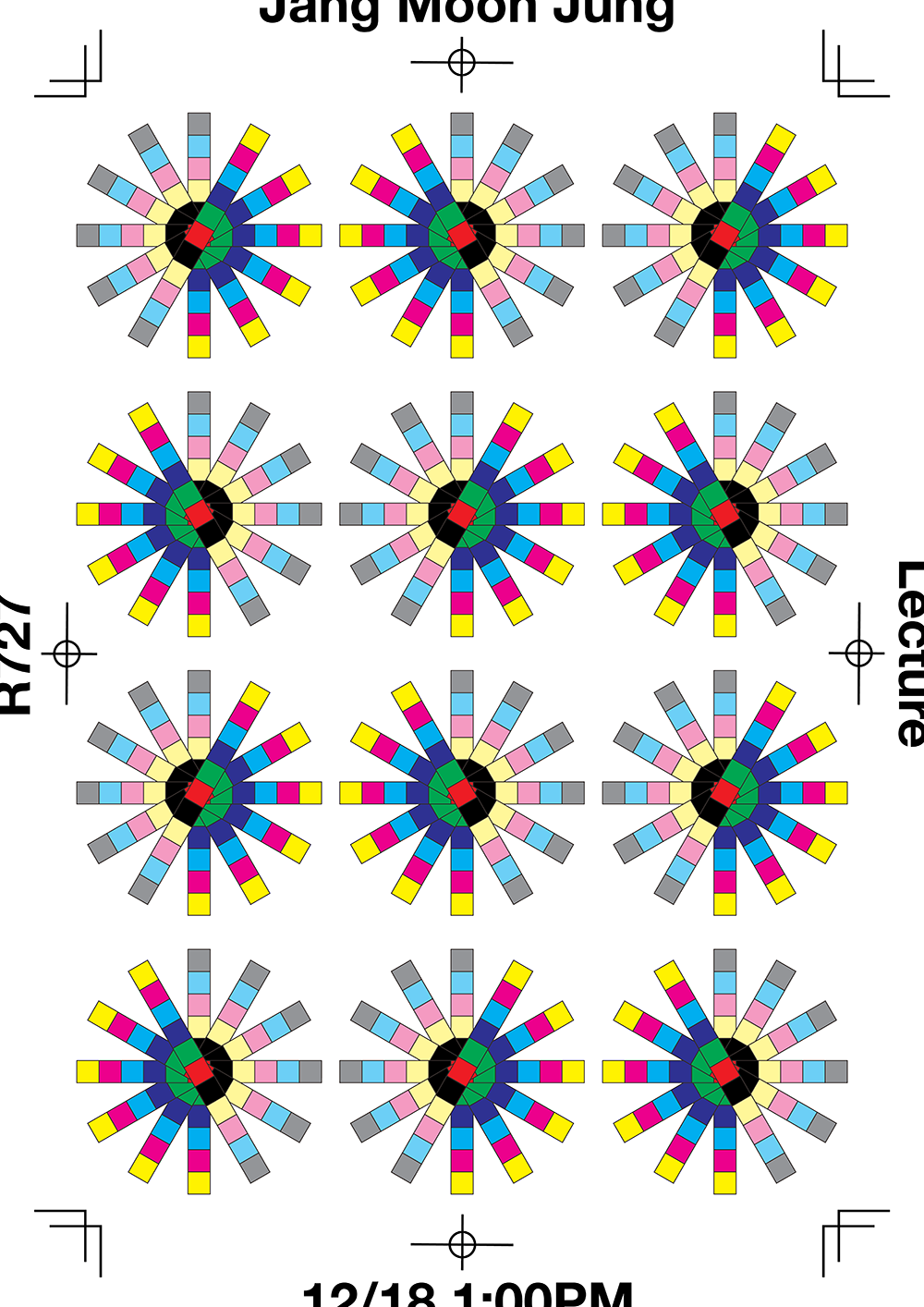 Posters for the lecture of the Moonjung Jang - Yujin Lee