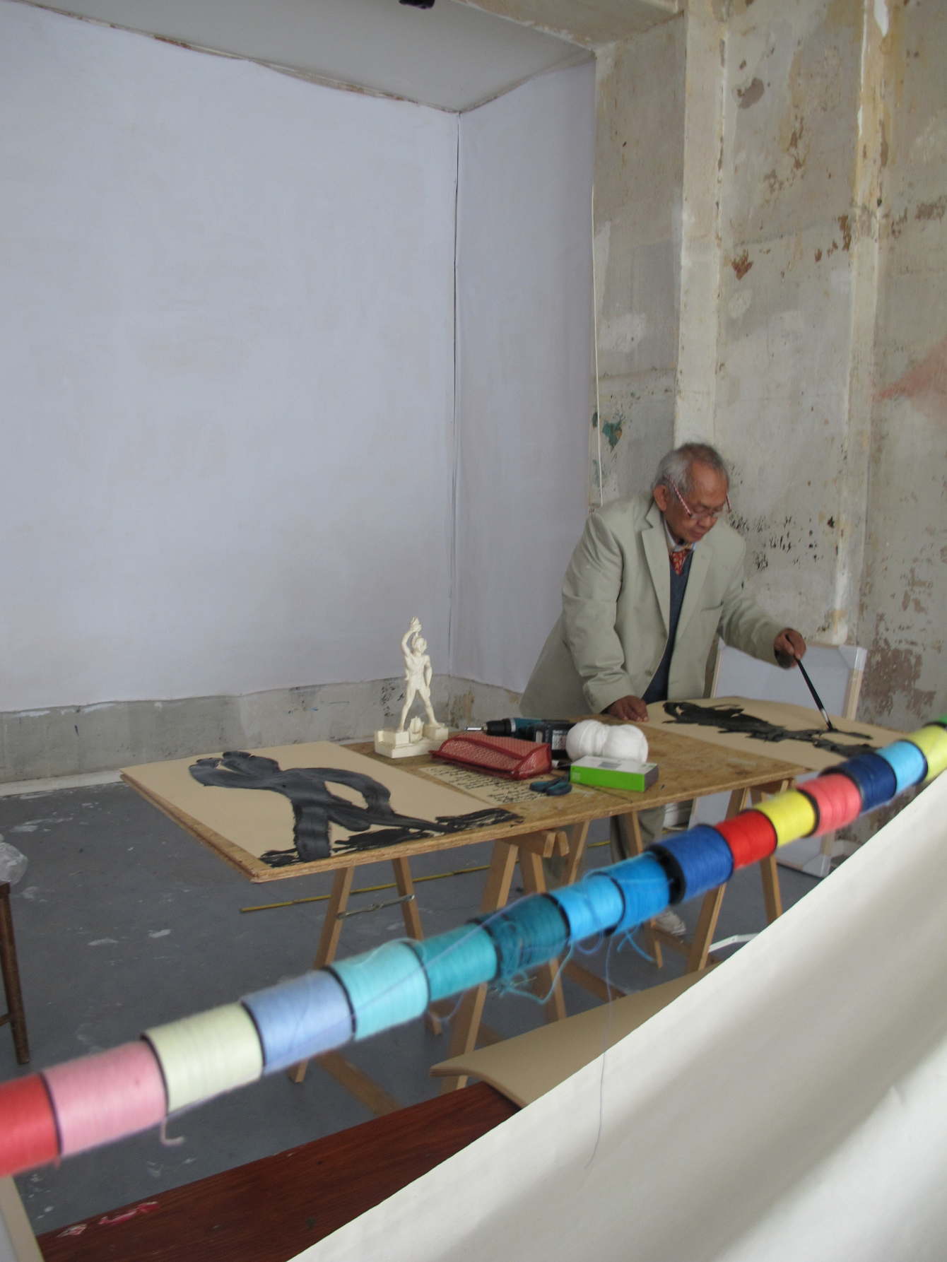 David Medalla - A Stitch in Time - another vacant space.