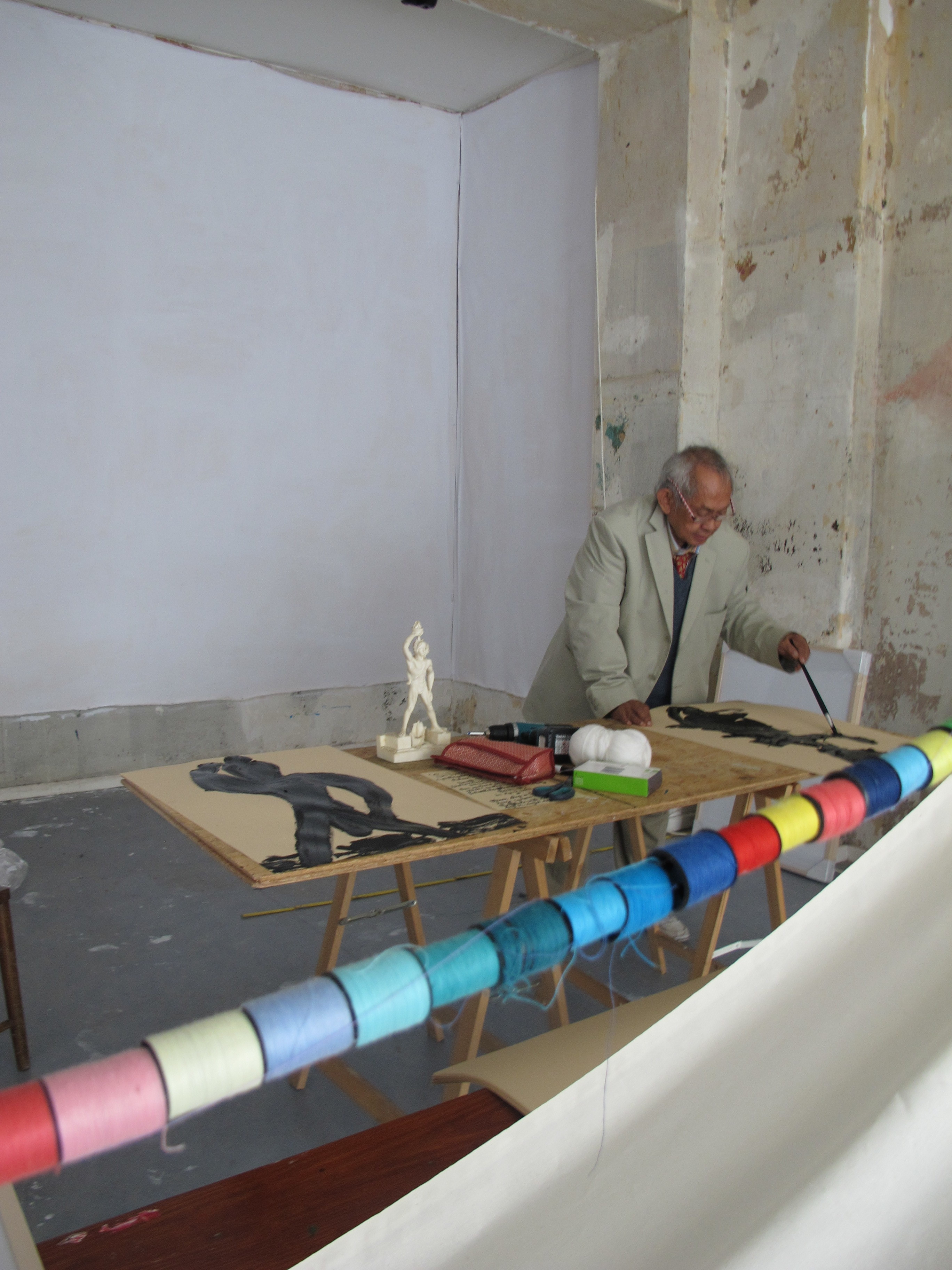 David Medalla - A Stitch in Time - another vacant space.