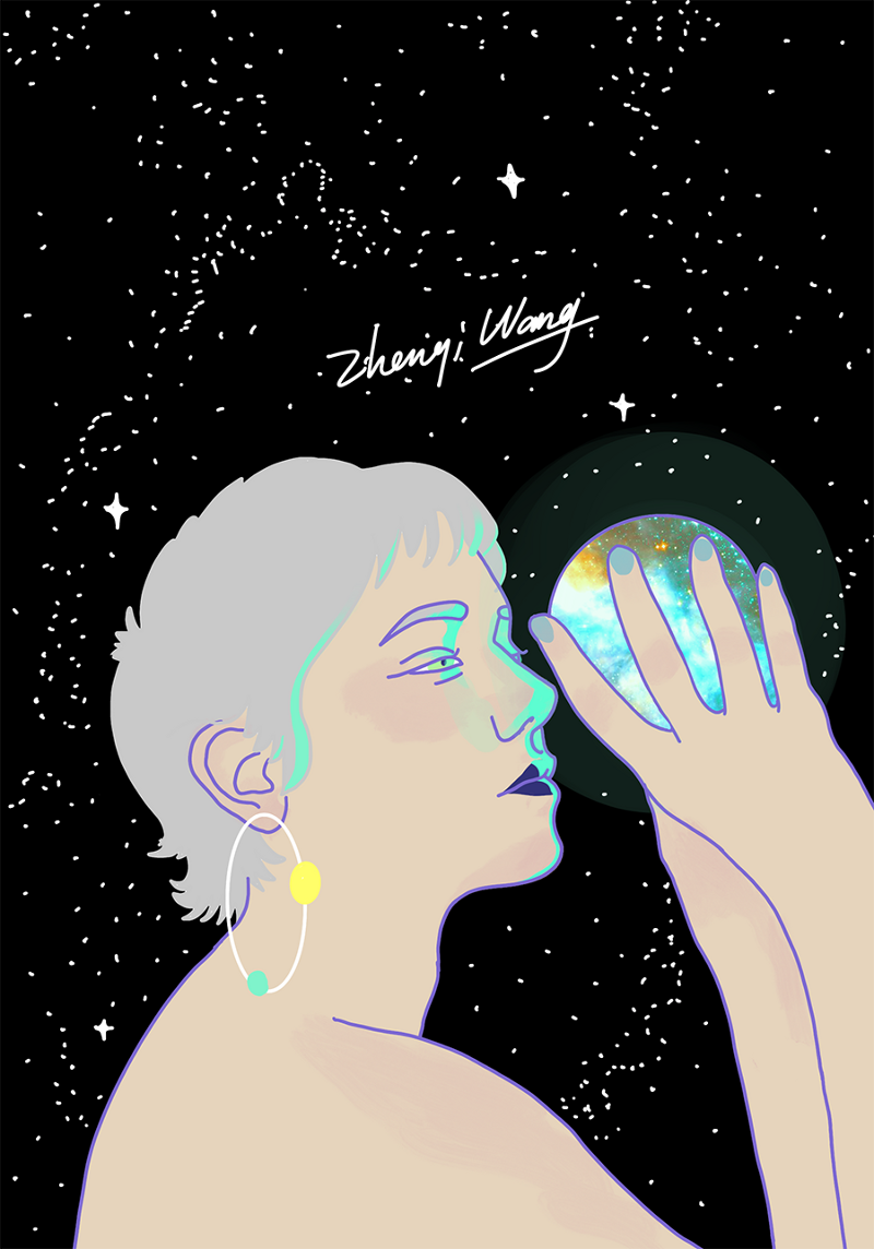 Girl and Star - Zhenqi Wang