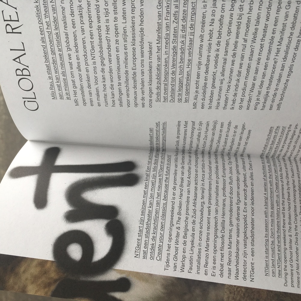 NTGent/Milo Rau - Benjamin Hickethier Visual Communication Research