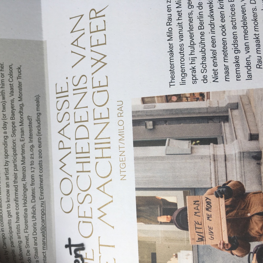 NTGent/Milo Rau - Benjamin Hickethier Visual Communication Research