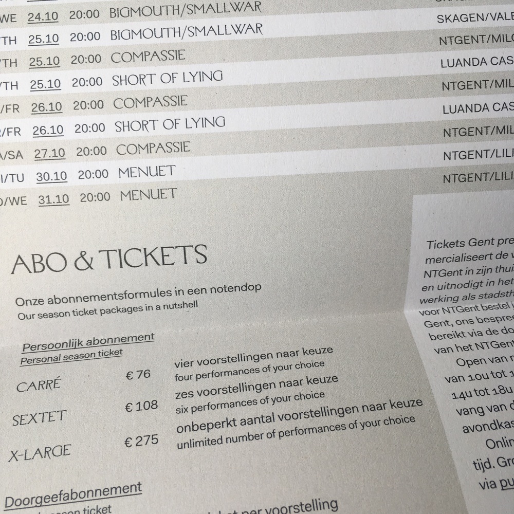 NTGent/Milo Rau - Benjamin Hickethier Visual Communication Research