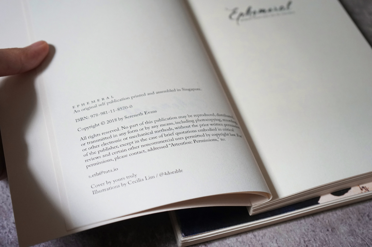 Ephemeral [book] - Sereneth Evans • Human