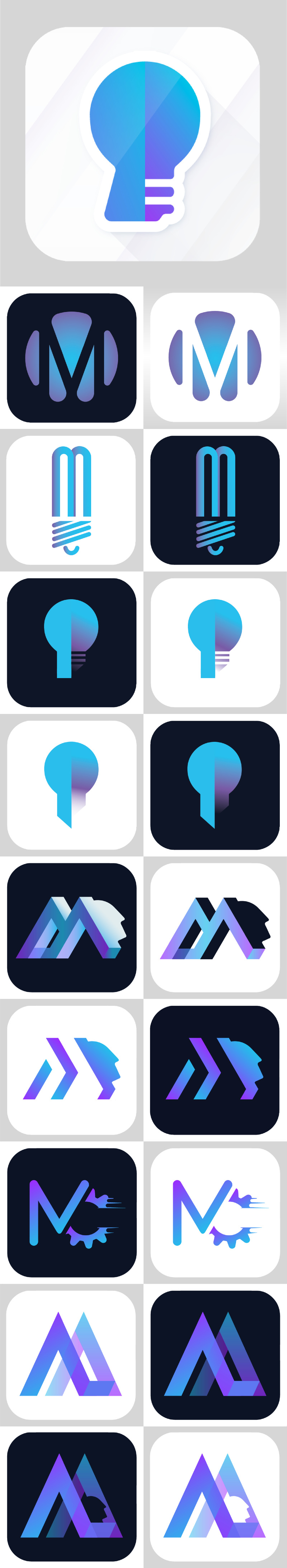 UI-design LOGO for the phone-app, MINDCAP - Mimi Violette