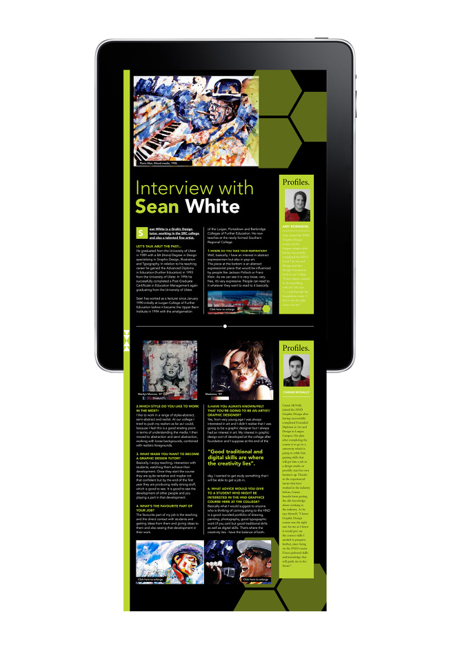 Interactive magazine - Buzzart Designs